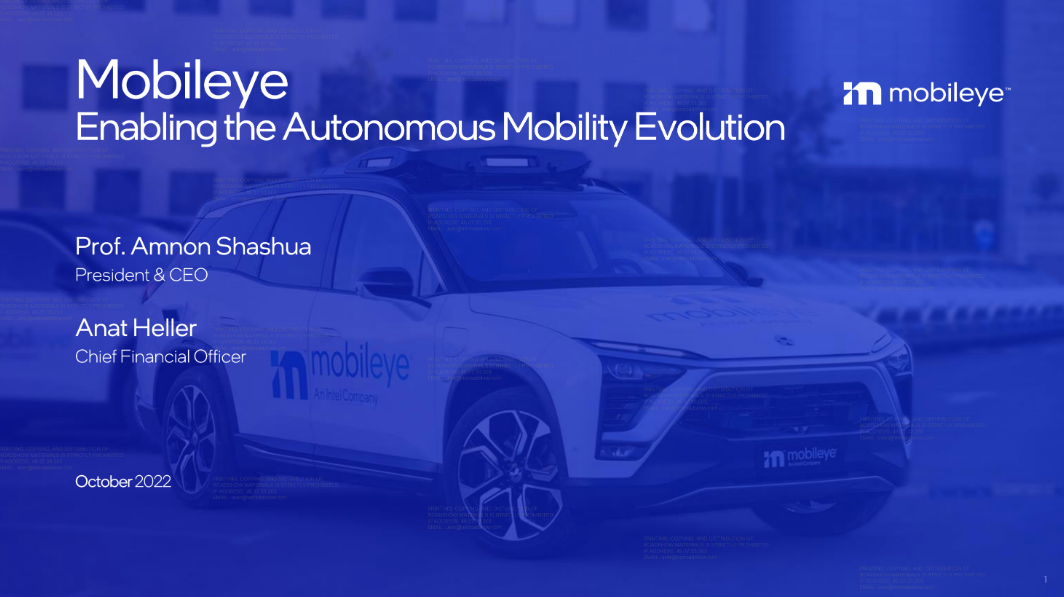 Mobileye (MBLY) IPO deck