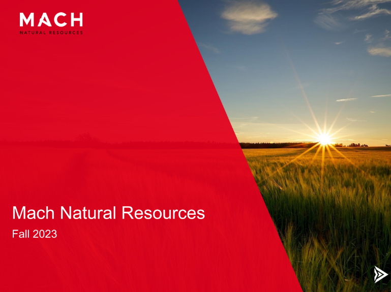 Mach Natural Resources (MNR) IPO deck