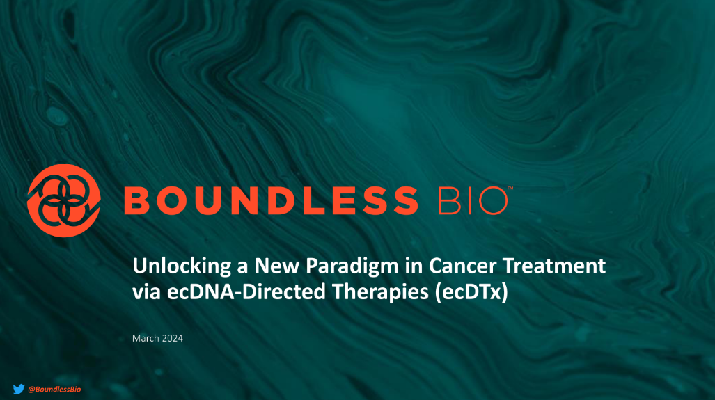 Boundless Bio (BOLD) IPO deck