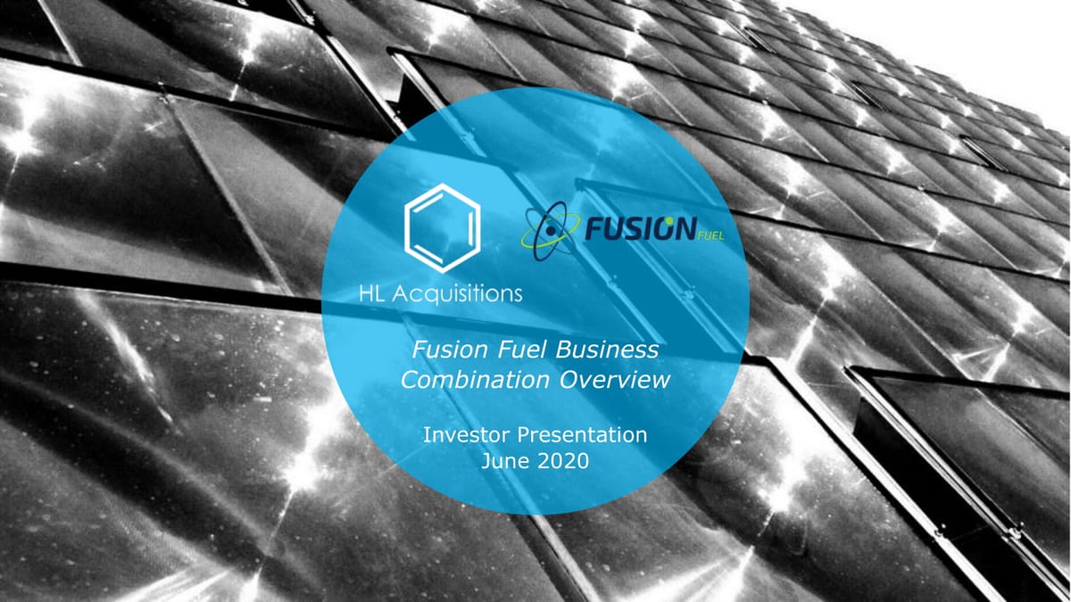 Fusion Fuel & HL Acquisitions