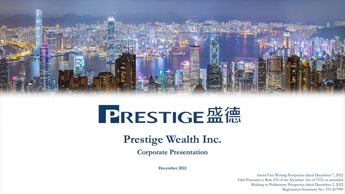 Prestige Wealth (PWM) IPO deck