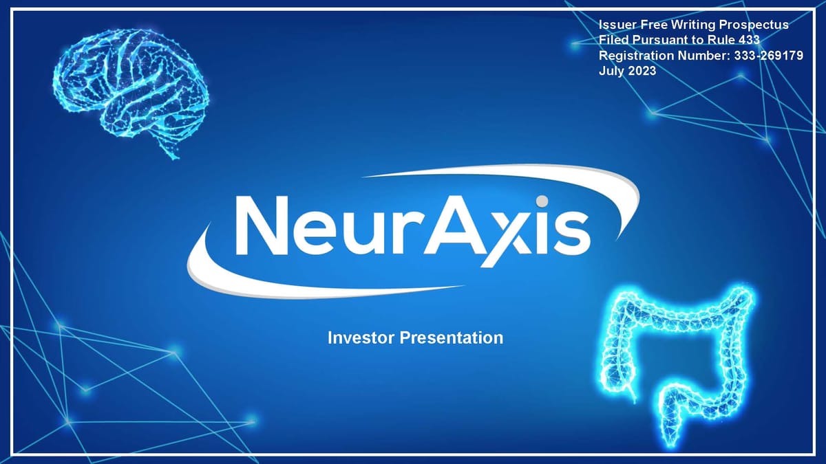 Neuraxis (NRXS) IPO deck