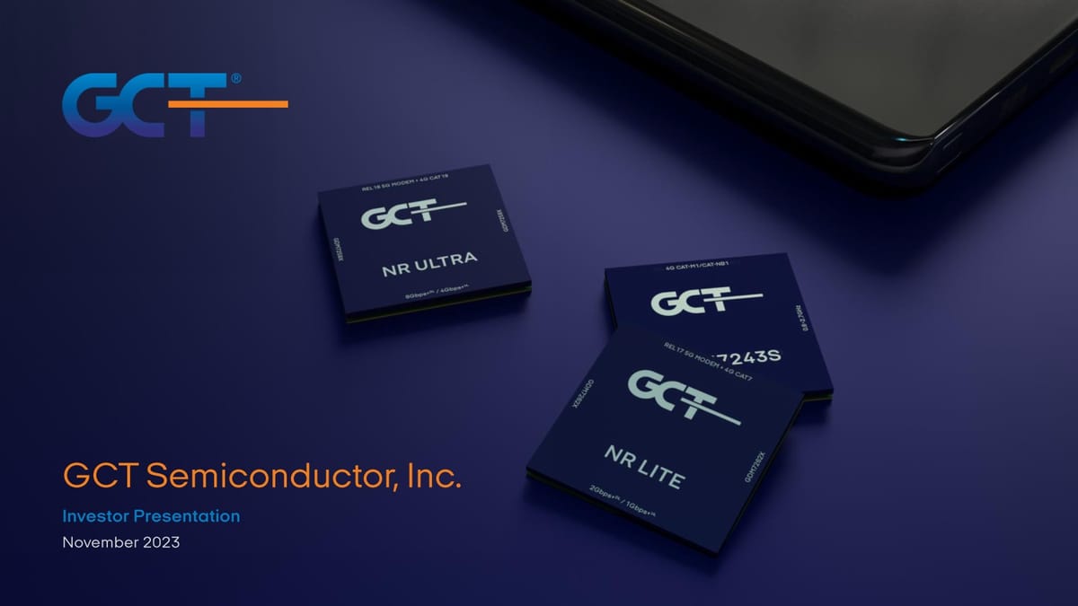GCT Semiconductor (GCTS) via Concord Acq III (CNDB) deck
