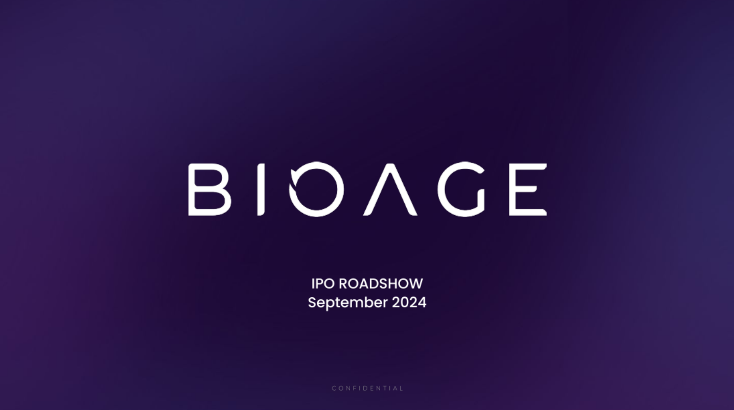 BioAge Labs (BIOA) IPO deck