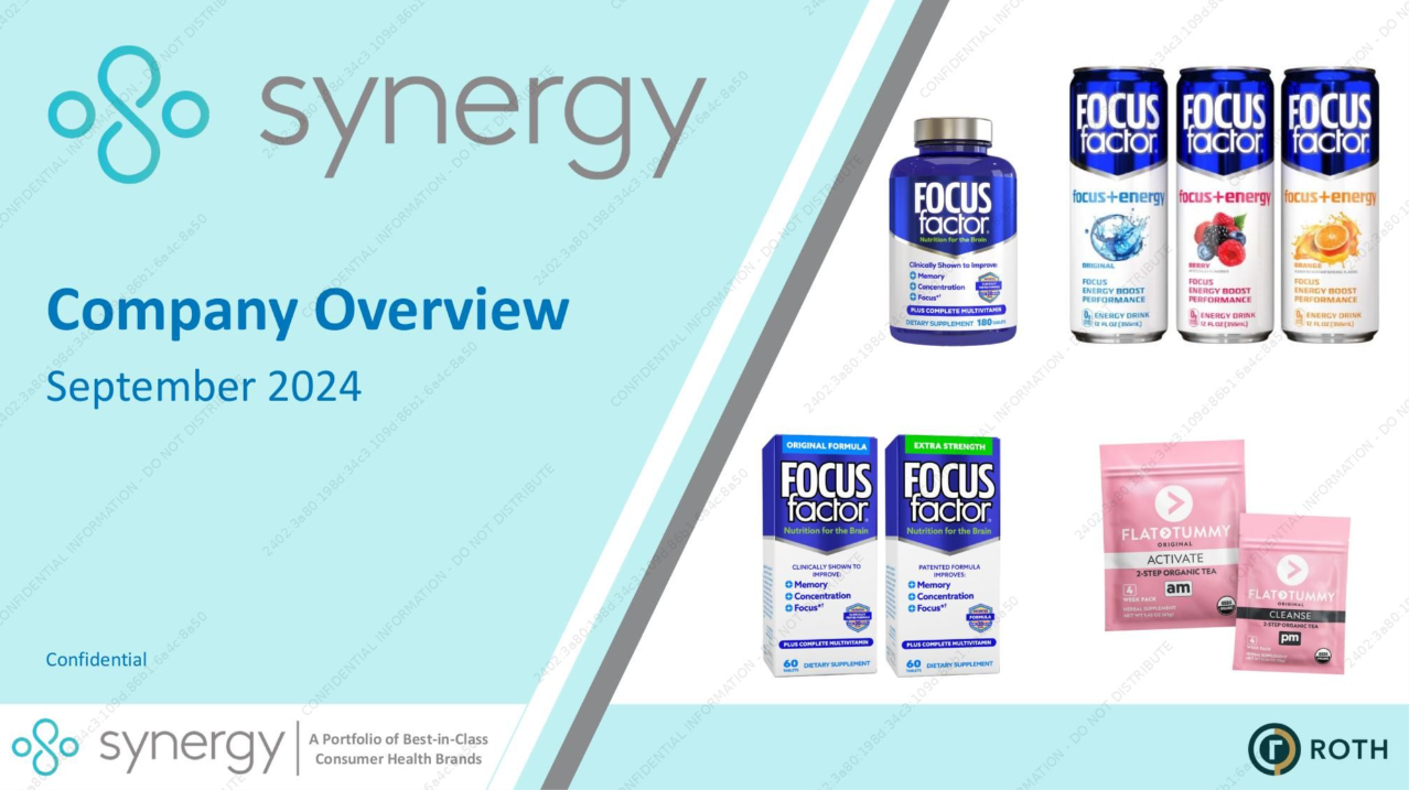 Synergy CHC (SNYR) IPO deck