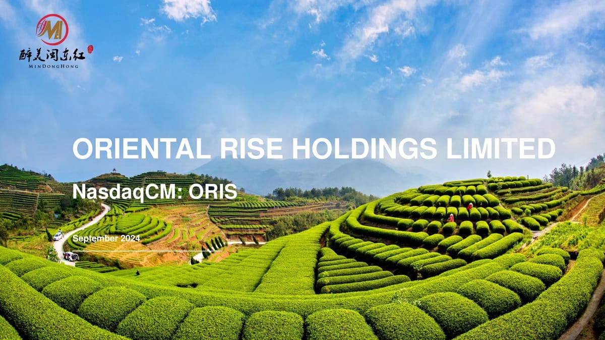 Oriental Rise (ORIS) IPO deck