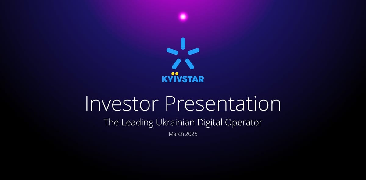 Kyivstar (KYIV) via Cohen Circle I (CCIR) deck