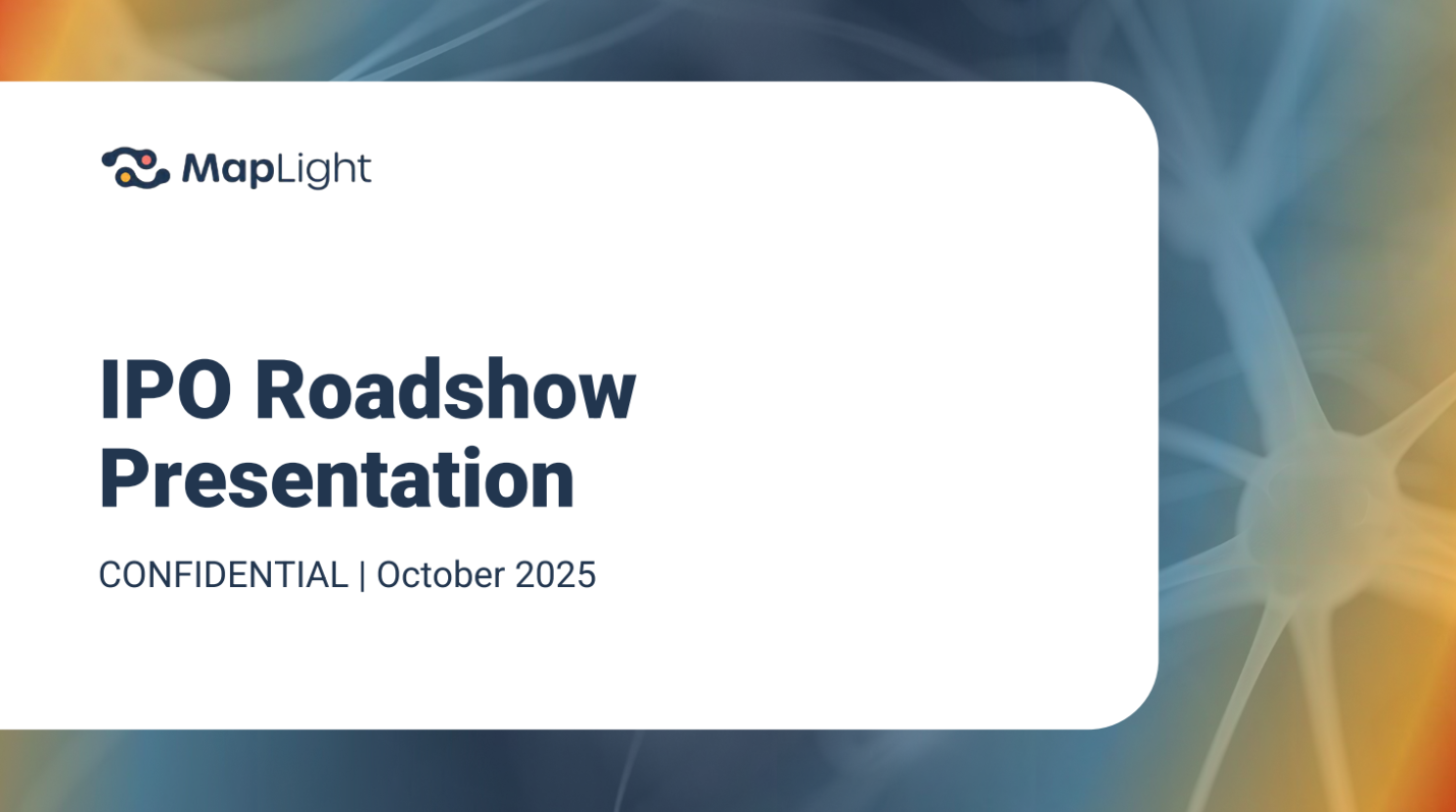 MapLight Therapeutics (MPLT) IPO deck